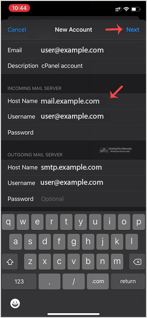 How To Add A Cpanel Email Account On Appleios Knowledgebase Hosting Plus Networks